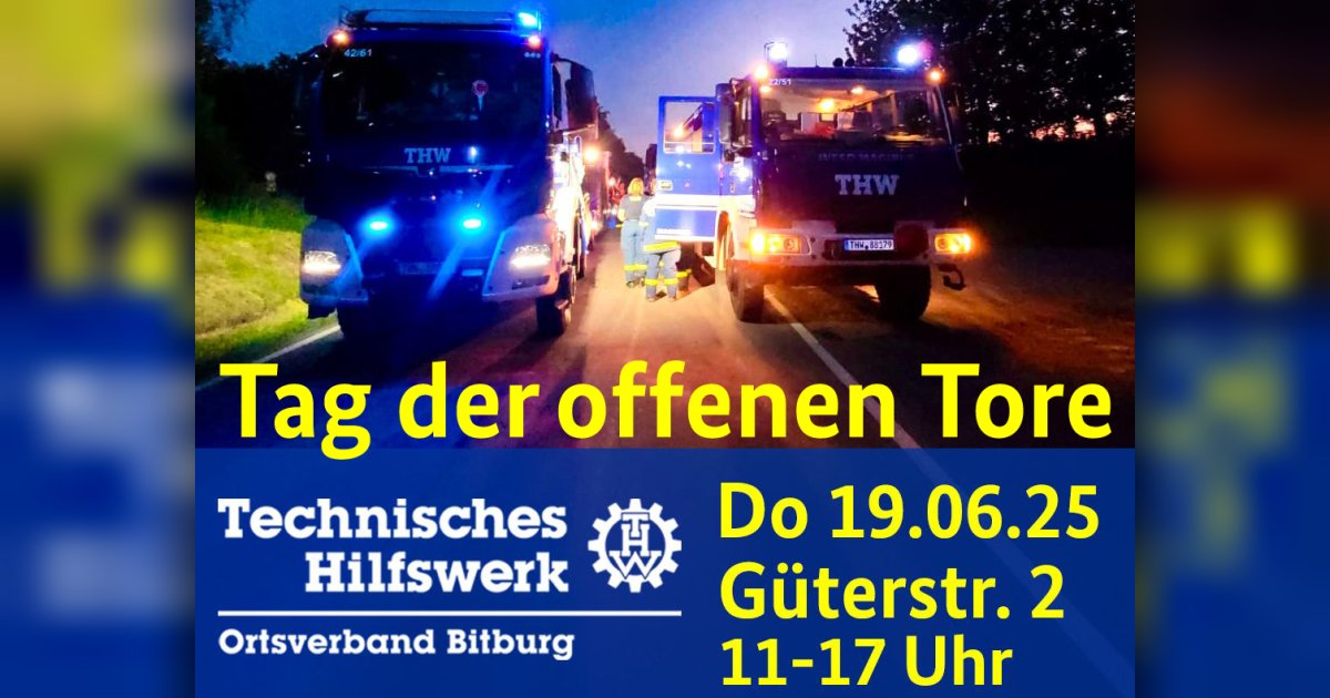 THW Tag der offenen Tore - Technisches Hilfswerk - Ortsverband Bitburg ...